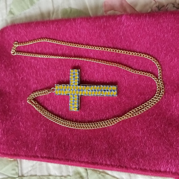 Vintage | Jewelry | Italian Micro Mosaic Cross Necklace Vintage | Poshmark